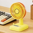 COM1950s USB Rechargeable Desktop Fan, Mini Portable Desk Fan, Quiet 3 ...