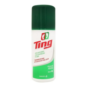 Talco desodorante Ting para el pie de atleta y mal olor 160 g | Walmart ...