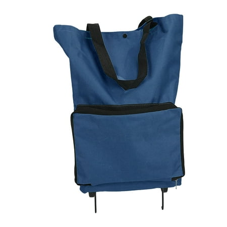 Foldable Cart Bag, Sturdy Zipper Foldable Grocery Cart Bag ...