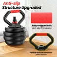 Upgo 90lbs Free Weight Set, 6-in-1 Dumbbells, Barbell, Kettlebell, Push ...