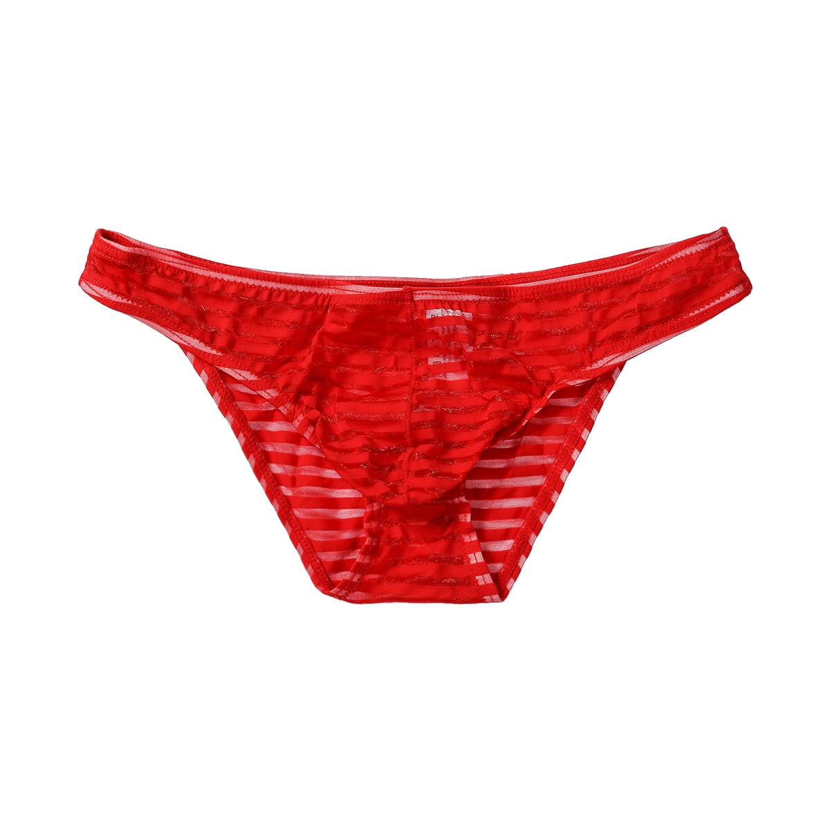 Nokiwiqis Men Low-Rise Briefs Sexy Seamless Perspective G-String ...