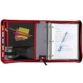 "Five Star 2"" Zipper Binder, Expansion Panel, Black/Red, Three Ring ...