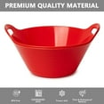 2 Pack Large Snack Bowls 4.9L, Durable Plastic Serving Bowls with ...