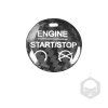 One-Click Start Button Mould Sticker One-Click Start Sticker Carbon ...