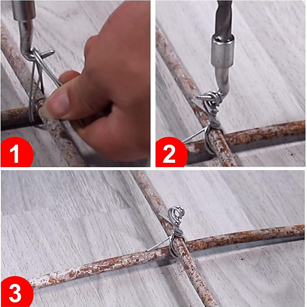 Buy Xigeapg 4 PCS Semi-Automatic Rebar Tie Tool Hand Pulling Rebar Wire ...