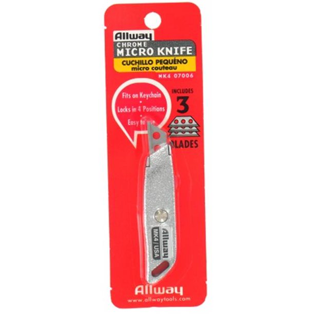 Allway Tools Metal Micro Knife With 3 Blades MK4 - Walmart.ca