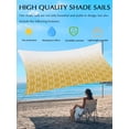 Abstract Art Sun Shade Sail 8'X10' Classic Yellow Line Gradient Texture ...