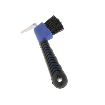 Horse Hoof Pick Brush Equestrian Tool Grooming Soft 2 in 1 Animal Grip ...