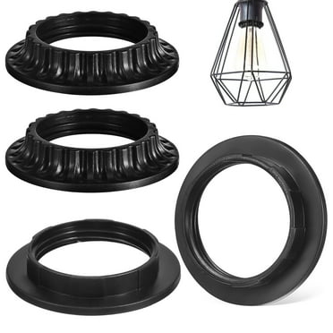 Uxcell E26 Light Socket Rings Lamp Shade Holder Adapter Ring for Light ...