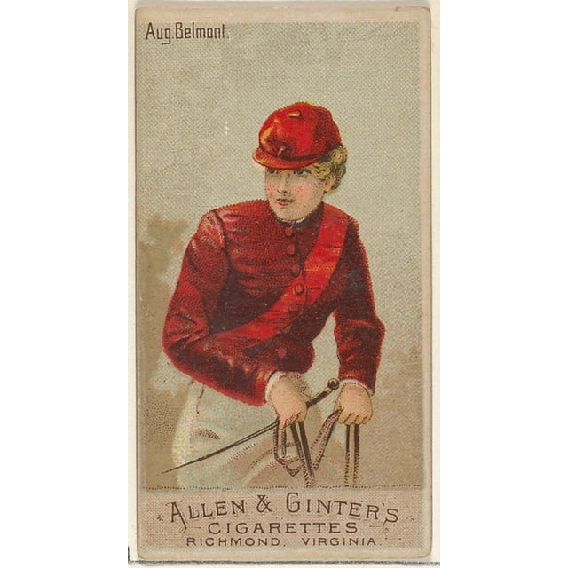 August Belmont, from the Racing Colors of the World series (N22a) for ...