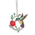 Uikceten Stained Hummingbird Owl Window Hangings Suncatcher Acrylic Pendant Colorful Ornament ...