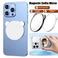 Agiufgs Selfie Mirror Magnetic, Bear Ear Design for Rear Camera Selfies ...