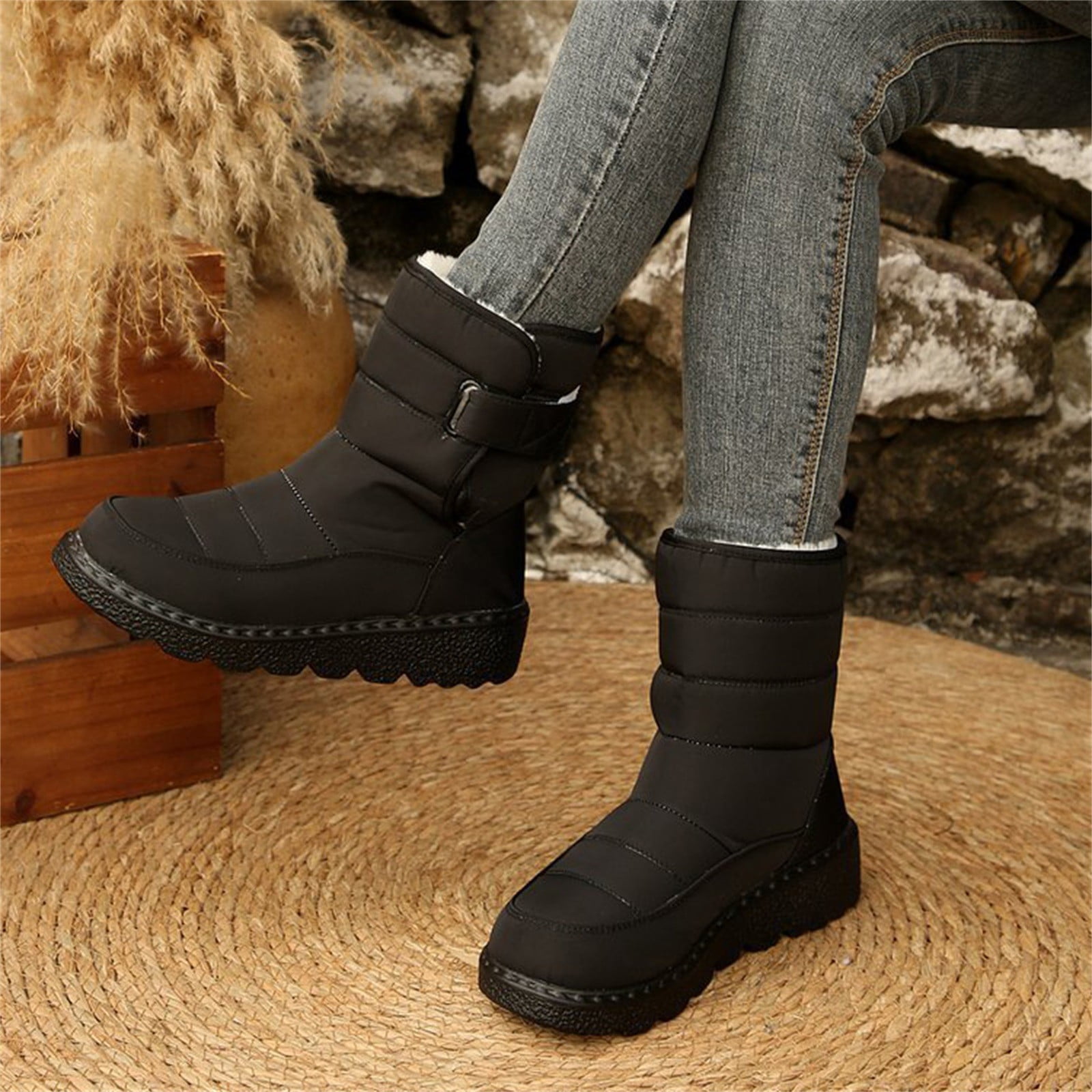 Click here for Ximin Womens Thermal Fleece Lining Anti Skid Mid C... prices