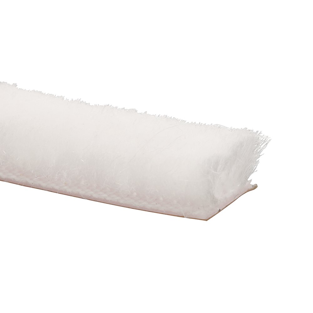 Self-Adhesive Pile Weatherstrip for Windows and Doors, 18 ft., White ...