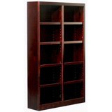 Concepts in Wood Double Wide 10-Shelf Bookcase with Tall Bookshelf ...