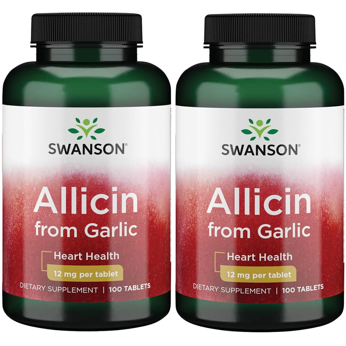 Swanson Allicin from Garlic 12 mg 100 Tabs 2 Pack - Walmart.com