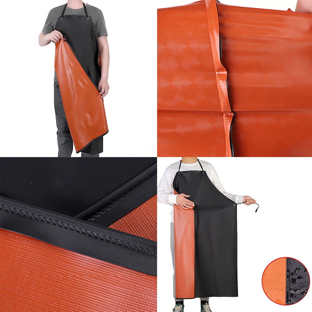US Heavy Duty Vinyl Waterproof Apron Chemical Resistant PVC Industrial ...