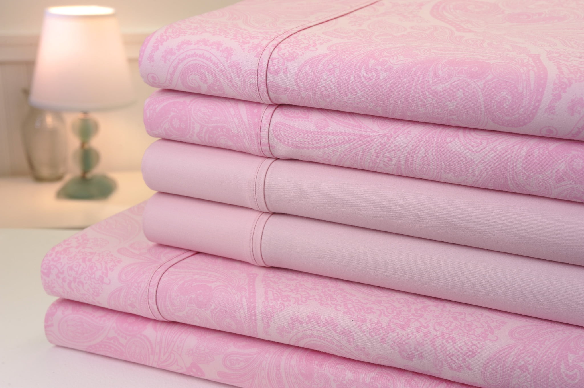 Bibb Home Paisley Collection 800 Thread Count Cotton Rich Sheets 6 ...