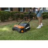Worx WG850 12 AMP 14" Walk Behind Electric Dethatcher - Walmart.com