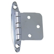 Perko 1214DP1CHR Chrome-Plated Offset Shortside Hinge with Fixed Pin ...
