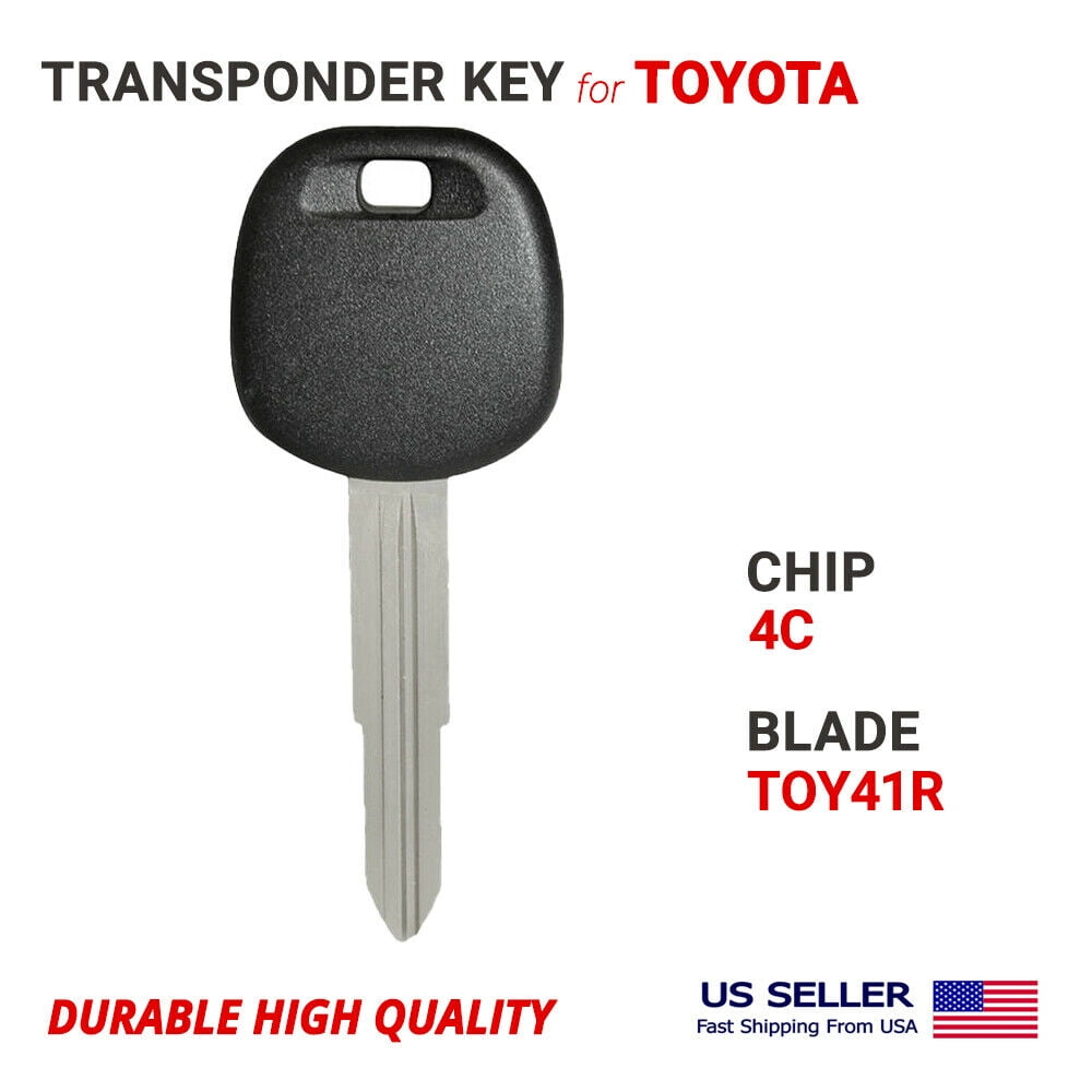 Transponder Key For Toyota MR2 Spyder TOY41R Chip 4C TOY57-PT - Walmart.com