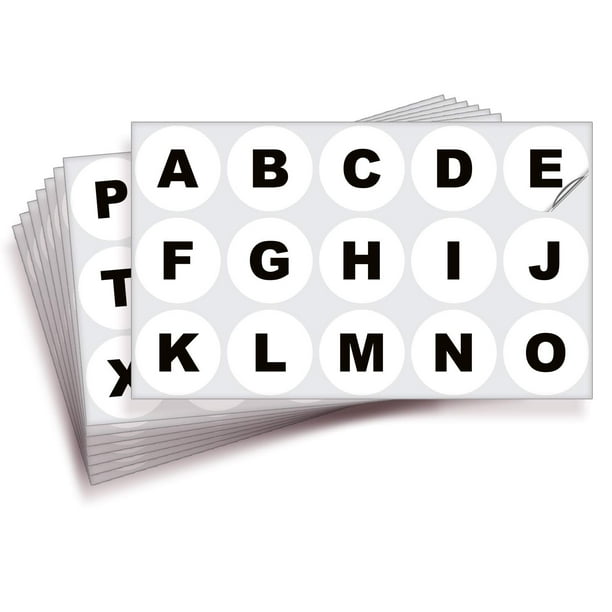 iSYFIX White Vinyl Letters Stickers - 2 inch Self-Adhesive, A to Z, 4 ...