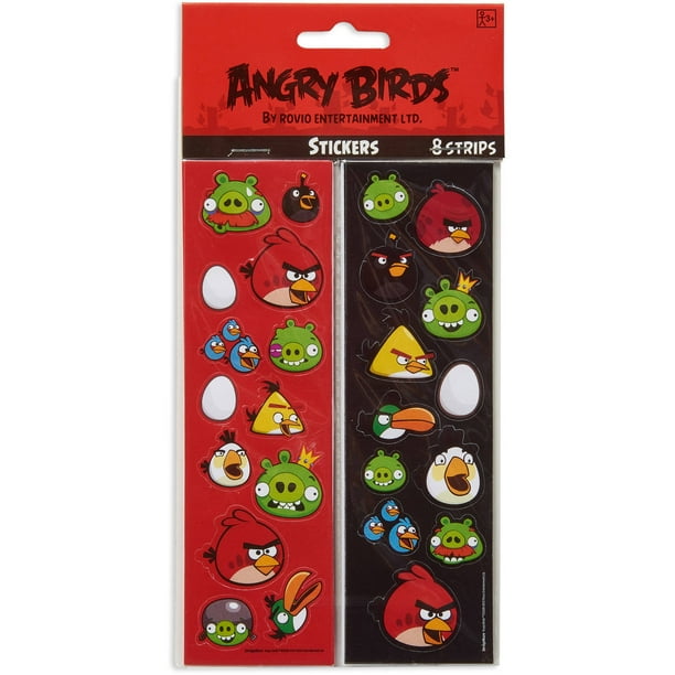 Angry Birds Party Favor Sticker Sheets, 8ct - Walmart.com
