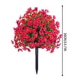 Artificial Flower Stake Outdoor Decor, Multi-Color Garden Stakes for ...