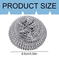 BIZHUA Steel Wool Cleaning Ball Set, 2 Short Handle Scrubber with 2 ...