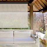 Keystone Fabrics Premium Motorized Outdoor Patio Sun Shade 4ft Wide ...