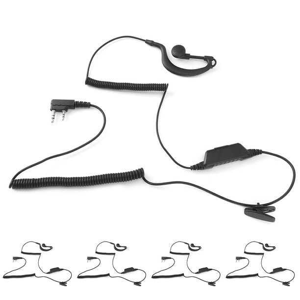Earphone For , 5pcs Ear-Hook Type Headset Environment-Friendly Two Way ...