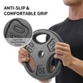 Free Shipping! Athletic Works 100LB Black Cast Iron Weight Plate Set ...