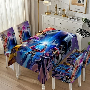 Transformers Kids Birthday Party Supplies: Plastic Table Cover with ...