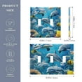 Dolphins in The Sea Light Switch Cover Decorative 2 Gang Wall Plate ...
