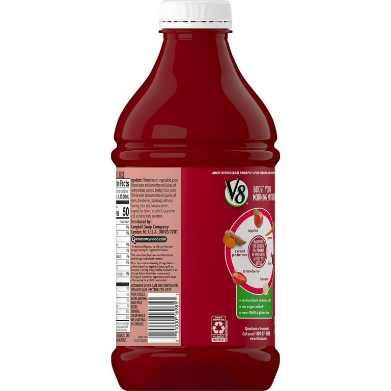 V8 Juice Food Label