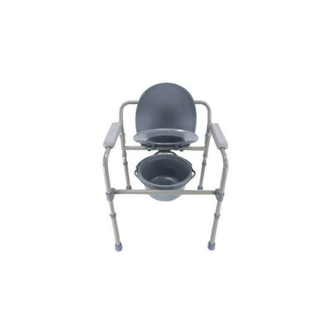 Silla con Inodoro Plegable de Acero con Aluminio para Rehabilitación ...
