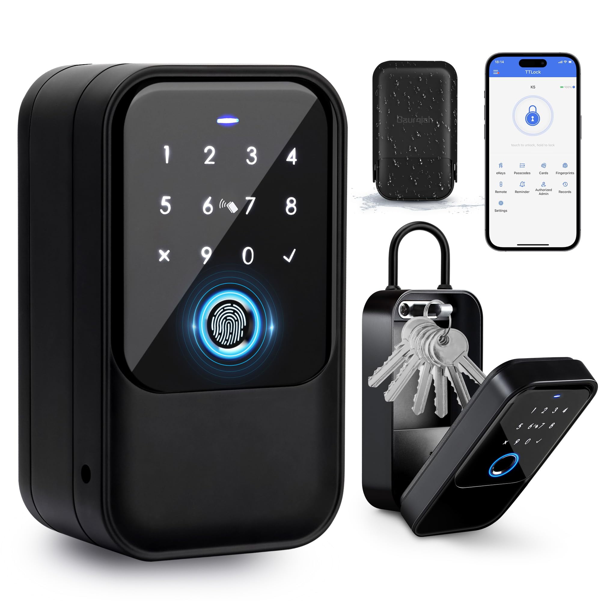Click here for Gaurqiah Smart Key Lock Box Â Wall Mounted Or Sh... prices