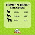 Jolly Pets Romp-n-Roll 8 inch Blue Rubber Ball with Rope for Dogs ...