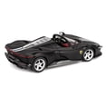 Ferrari Daytona SP3 Matt Black with White Stripes and Red Interior 1/64 ...