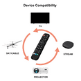 Onn+ Universal 3-Device Remote Black Compatible for TV Streaming ...