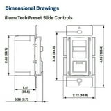 Leviton IllumaTech Slide Dimmer, Single Pole, LED 0-10V, 120V/277V ...