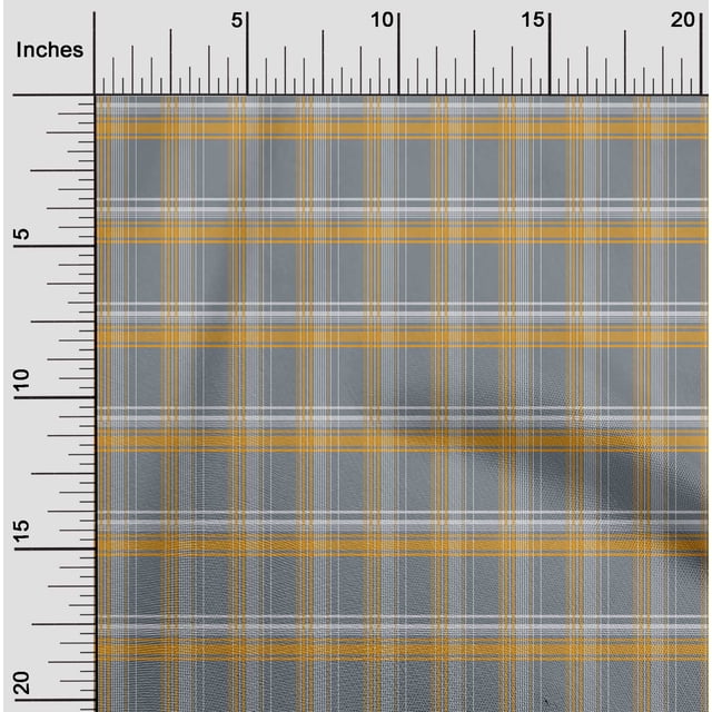 oneOone Cotton Silk Fabric Madras Check Print Fabric By The Yard 42 ...