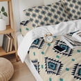 Bohemian Diamond Pattern Duvet Cover Set King Size, Boho Tribal ...