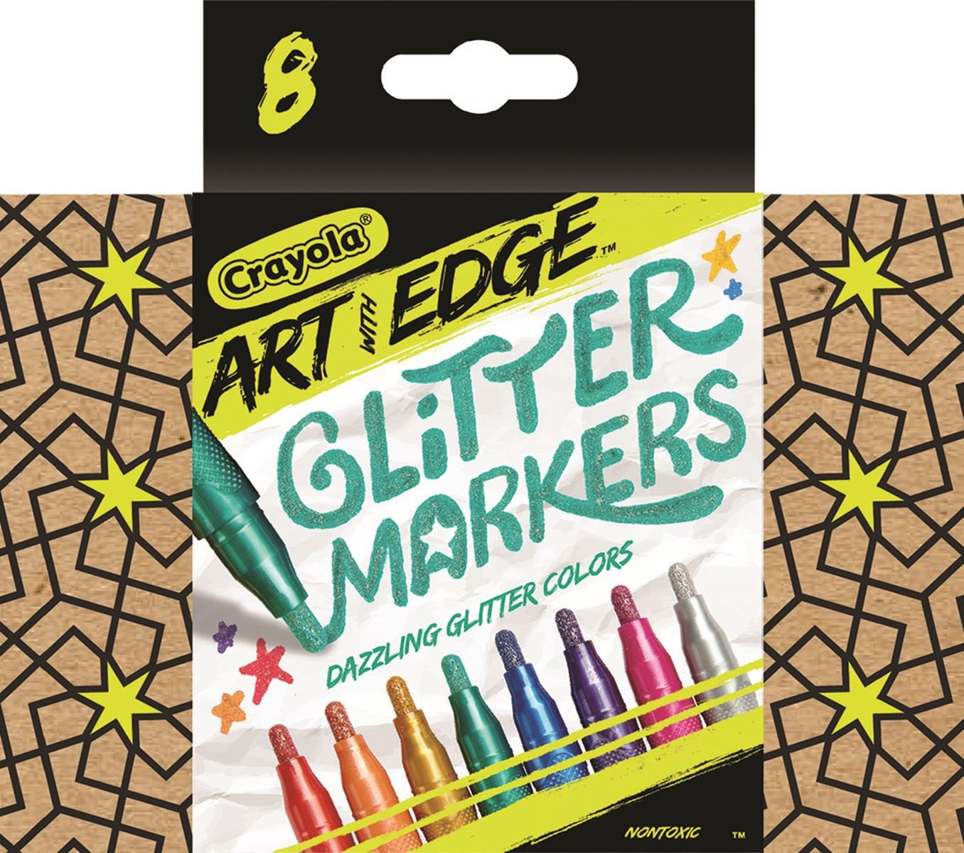 Crayola Art With Edge 8 Count Glitter Marker Novelty | Walmart Canada
