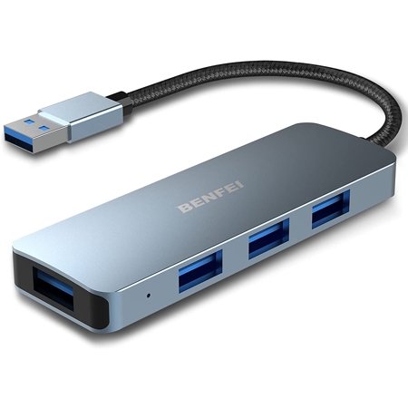 4-Port USB 3.0 Hub, Ultra-Slim USB 3.0 Hub Compatible for MacBook, Mac ...