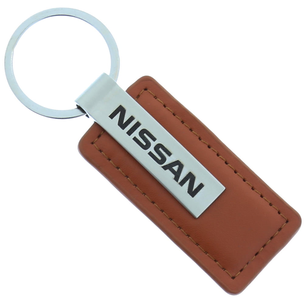 Nissan Keychain & Keyring - Brown Premium Leather - Walmart.com