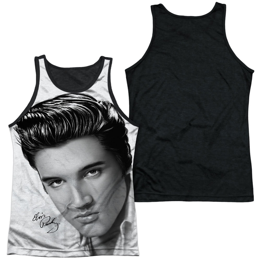 Elvis Presley Stare 2 Sublimated Tank Top White/Black - Walmart.com