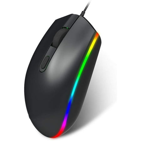 Wgthhk Wired Gaming Mouse, USB2.0 E-Sport Ergonomic Optical Mechanical ...