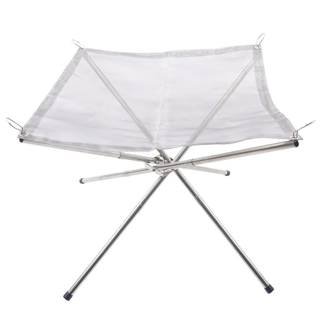 Foldable Campfire Rack Outdoor Camping Burning Rack Fireplace Portable ...