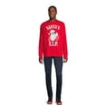 Holiday Time Men's Santa VIP Crewneck Fleece Sweatshirt, Sizes S-3XL ...